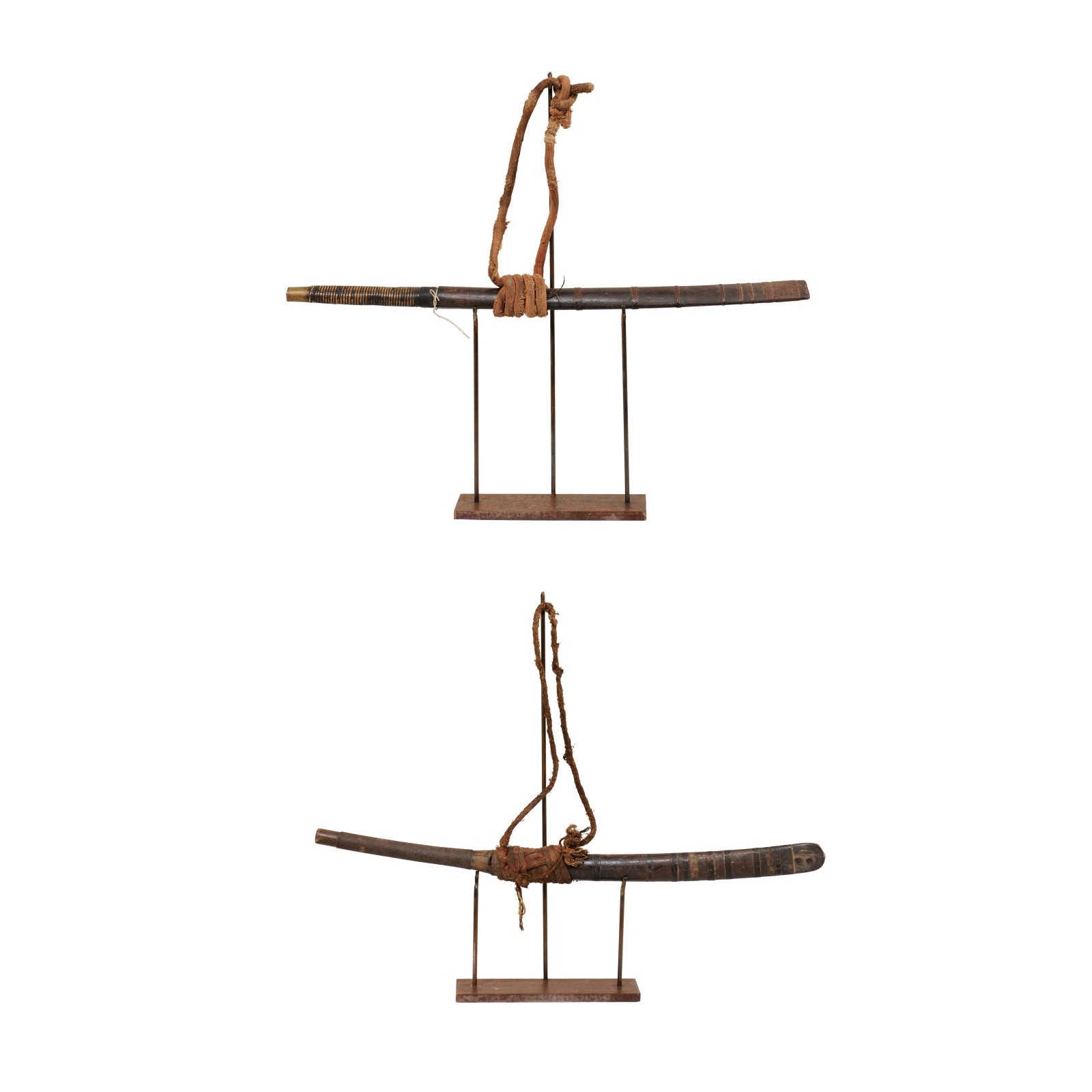 Pair Laotian Dha Swords, Late 19th C. | 2182 | A. Tyner Antiques