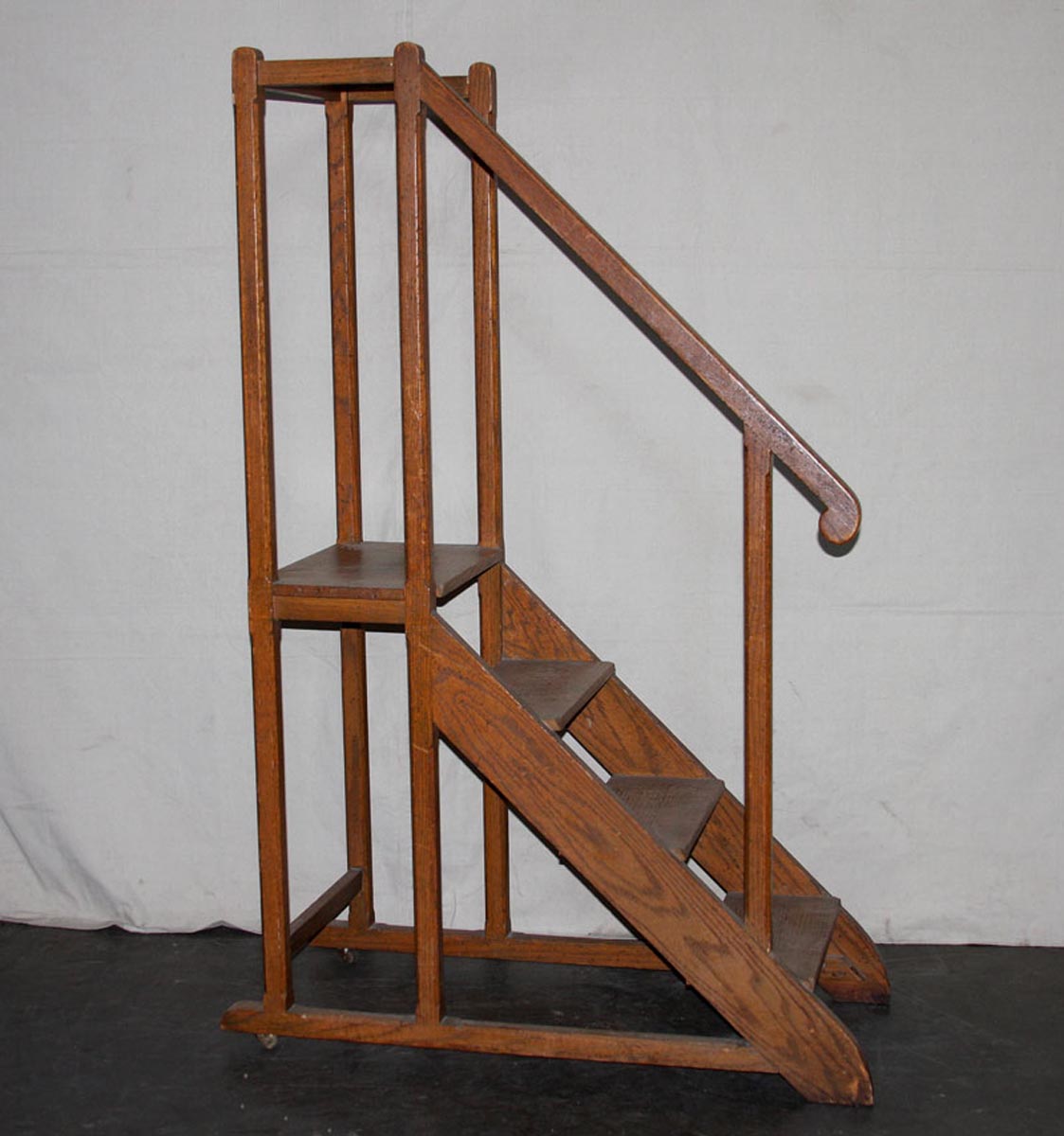 Antique Wooden Library Step Ladder | 448 | A. Tyner Antiques